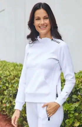 Tail- Condoleezza Chalk White Pullover (Style#: AXX124-1201)